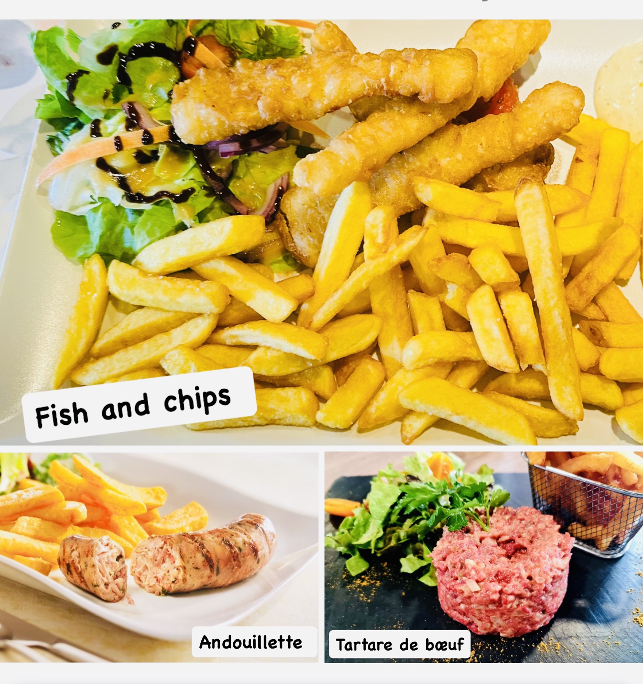 La carte du restaurant d'Arras - L'Envie by Isa